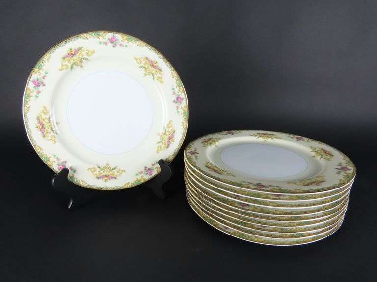 Lot of 10 Noritake "Gloria" Dinner Plates - Made in Japan - GC5 Auctions