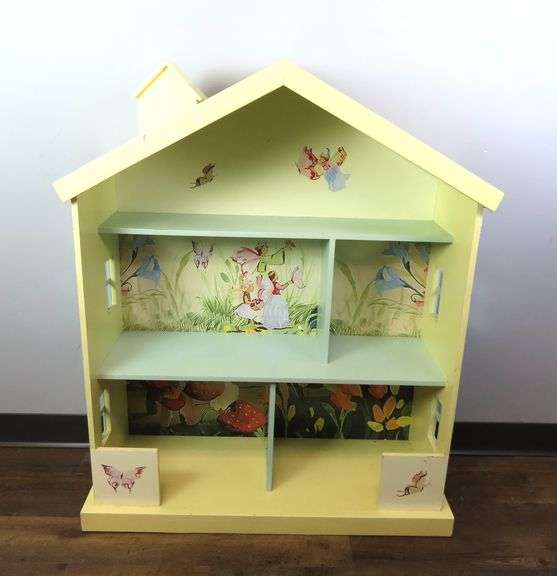 Large Wooden Painted Doll House - GC5 Auctions