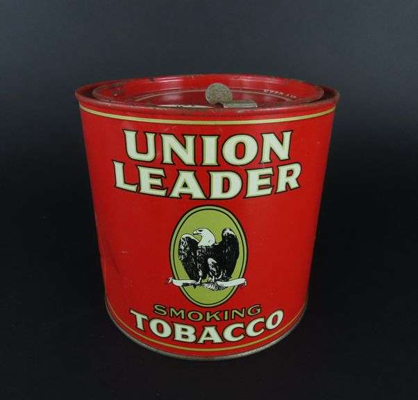 Vintage Union Leader Smoking Tobacco Tin - GC5 Auctions