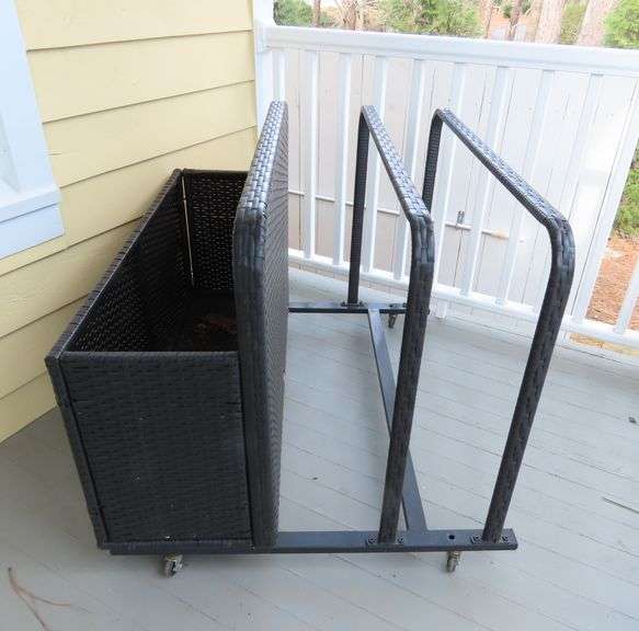 Outsunny Outdoor Rolling Pool Float Storage Cart - GC5 Auctions