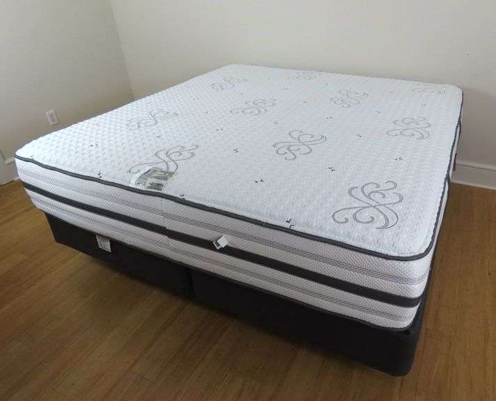 2016 Beautyrest Platinum Hybrid King Mattress with Box Springs & Frame ...
