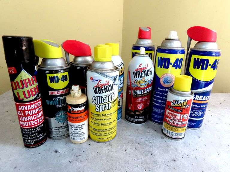 Big Lot of Spray Lubricants - GC5 Auctions