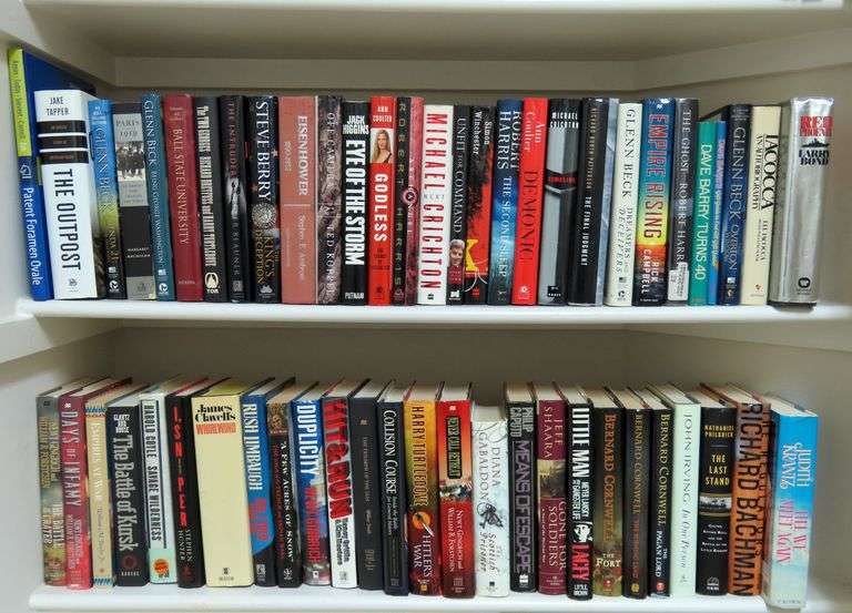 Another 2 Shelves of Mixed Genre Hardcover Books - GC5 Auctions