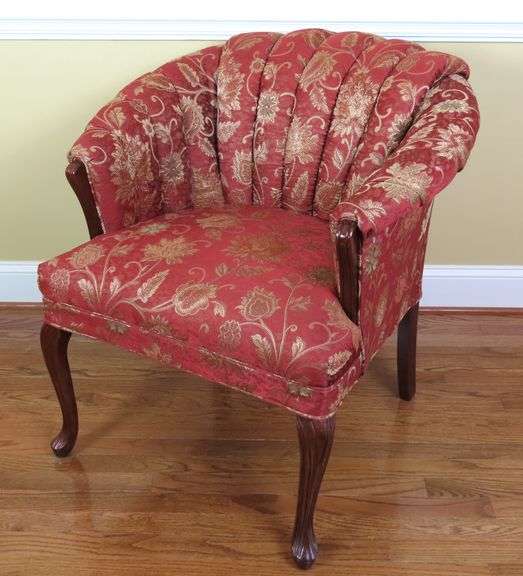 Best Chairs Inc. Upholstered Channel Back Arm Chair - GC5 Auctions