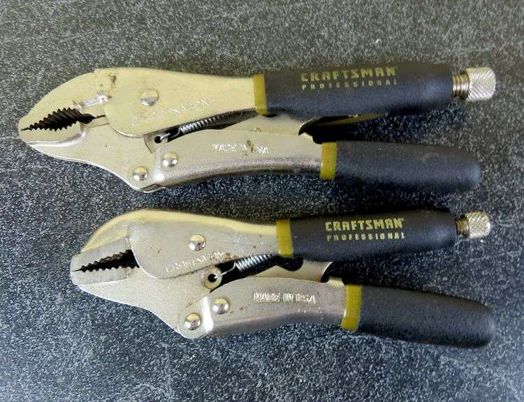 Lot of 2 Craftsman Professional Vice Grips - GC5 Auctions
