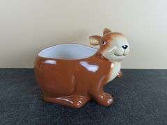 Ceramic Rabbit Planter - GC5 Auctions