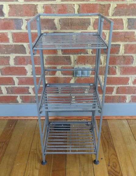 Small Metal Folding Bookshelf - GC5 Auctions