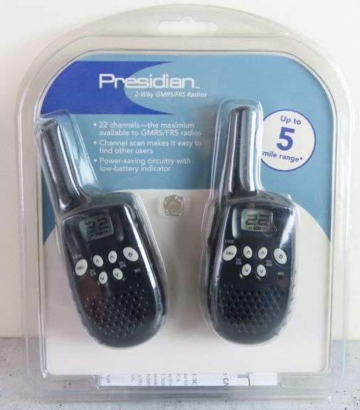 New Presidian 2 Way Walkie Talkies in Package - GC5 Auctions