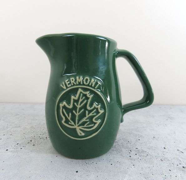 Onion River Pottery Maple Syrup Pitcher - Made in Vermont - GC5 Auctions