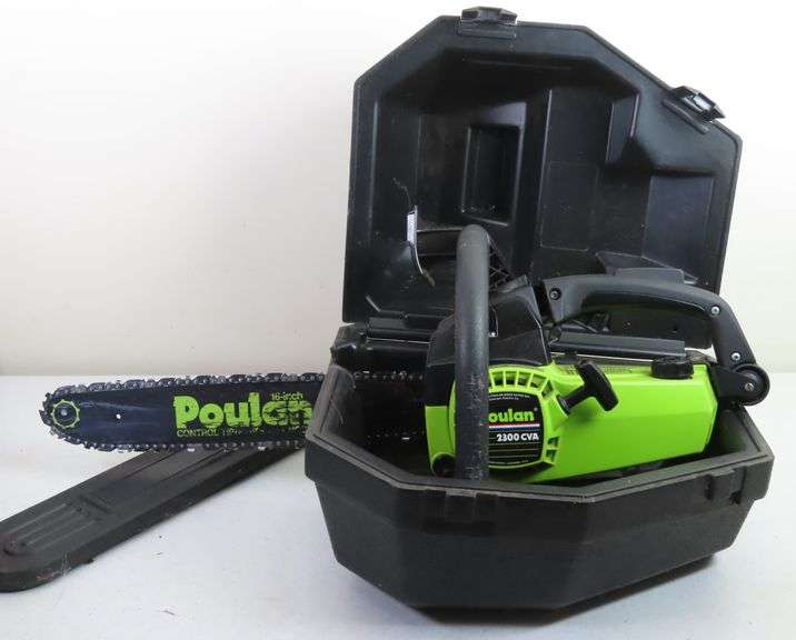Poulan 16" Gas Chainsaw Model 2300 CVA in Hard Shell Carry Case - GC5 ...