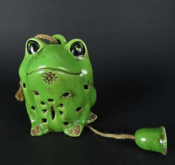 Ceramic Frog Hanging Wind Chime / Bell - GC5 Auctions