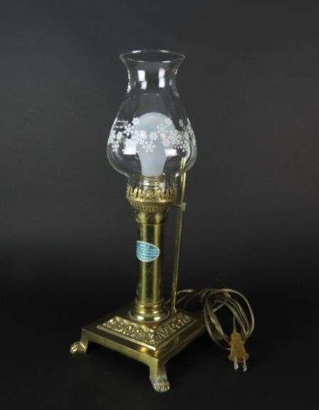 Vintage Orient Express Paris - Istanbul Brass Lamp with Pyrex Glass ...