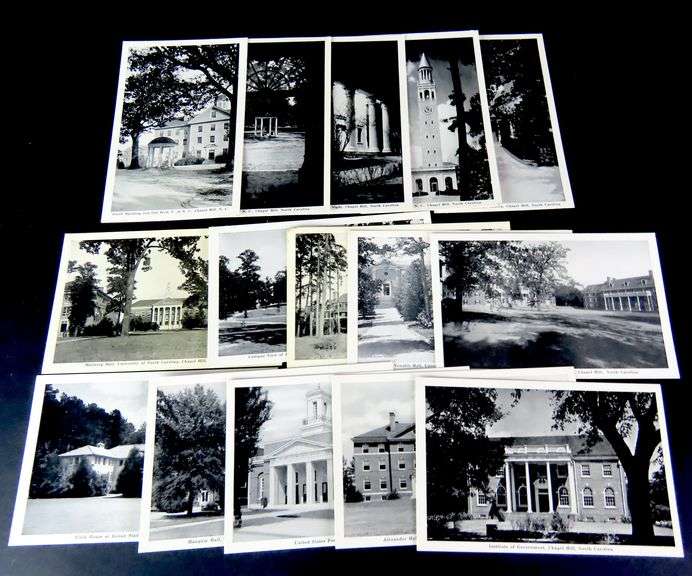 Lot of 15 Collectible Vintage Chapel Hill Postcards with UNC - GC5 Auctions