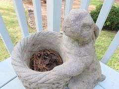 Large Cement Rabbit Planter - GC5 Auctions