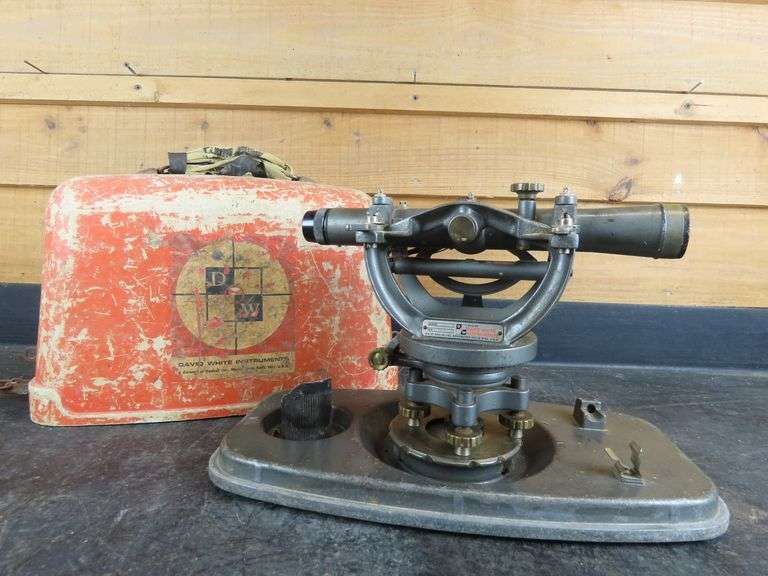 Vintage David White Instruments Model 8300 Transit Level in Case - GC5 ...