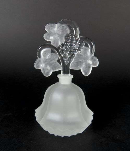 Irving W. Rice One Piece Factice Perfume Bottle with Grapevine Stopper ...