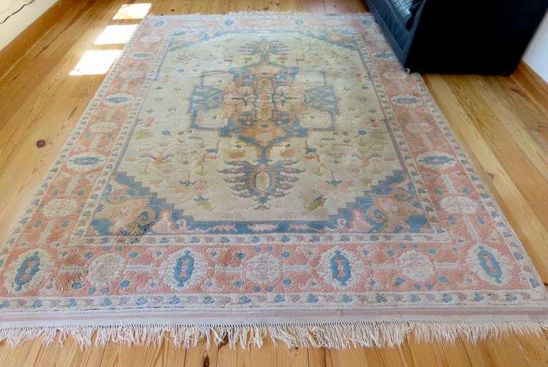 Large Monsour Rahmanan 100% Virgin Wool Turkish Hand Knotted Rug - See ...