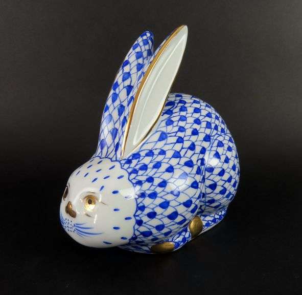 Ceramic Herend Style Rabbit Figure - GC5 Auctions