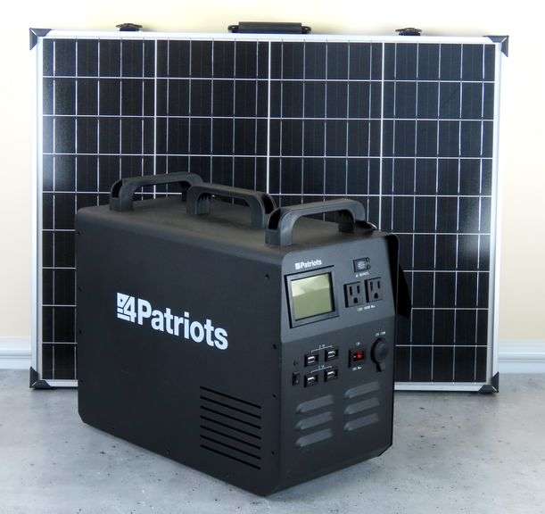 4 Patriots Portable Generator Model MPG-40 with Solar Panel - GC5 Auctions
