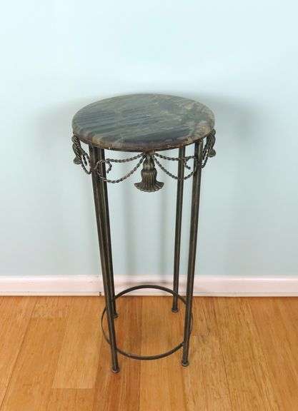 Marble Top Plant Stand - GC5 Auctions