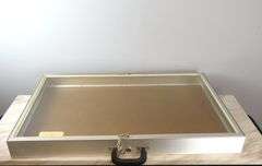 Large Aluminum Glass Top Allstate Mfg. Display Case with Keys - GC5 ...