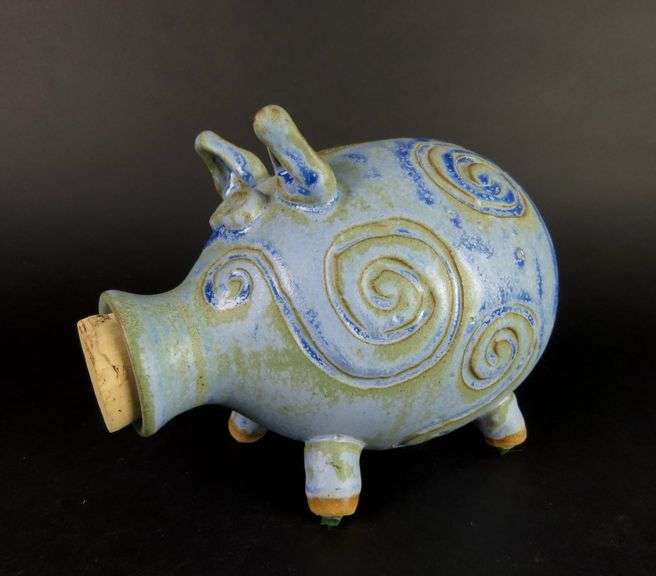 Handcrafted Pottery Piggy Bank - GC5 Auctions