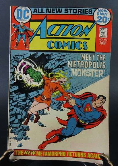 1972 DC "Action Comics, Meet the Metropolis Monster" #415 Comic Book ...