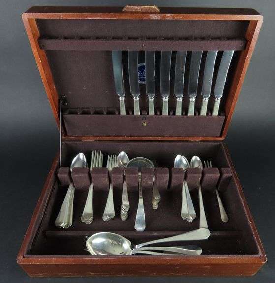 Antique Frank Smith Silver Co. Sterling Silver 75 Piece "Bostonia ...