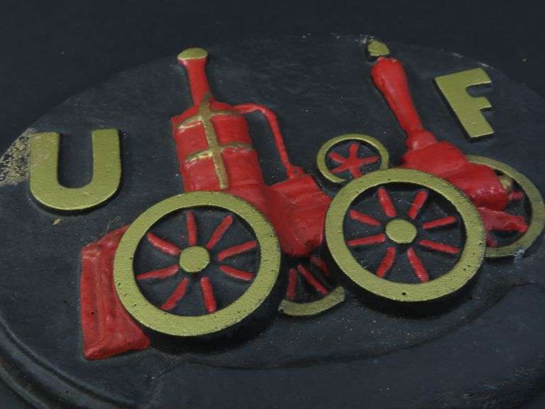 Vintage Cast Iron Fire Mark United Fireman's Insurance Wall Plaque ...