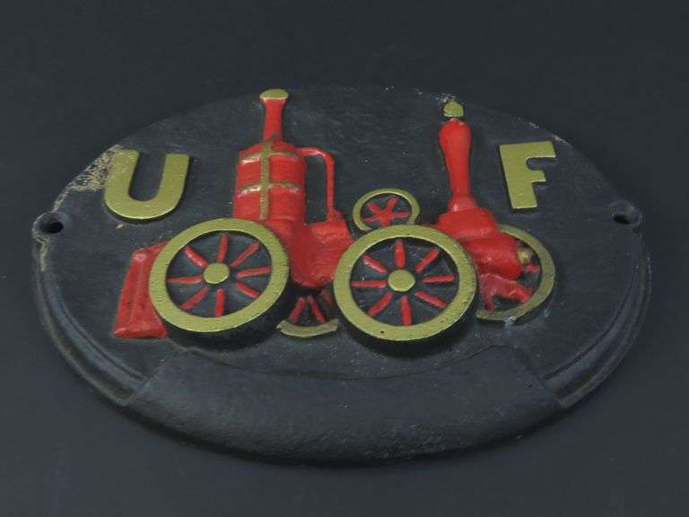 Vintage Cast Iron Fire Mark United Fireman's Insurance Wall Plaque ...