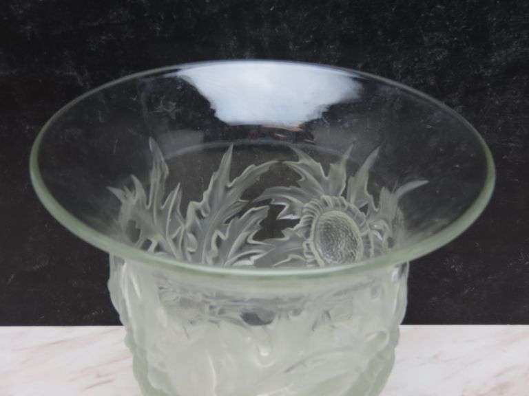 Likely Art Deco Josef Inwald Czech Glass Marine Life Vase - GC5 Auctions