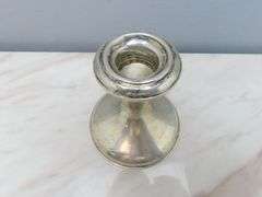 Single Empire Sterling Silver Weighted Low Candlestick - GC5 Auctions