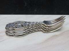 Vintage PB 60 Gram Alpaca Silver Cocktail Forks - 264g - GC5 Auctions