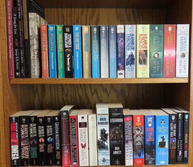 2 Shelves of Mostly Science Fiction & Fantasy Books - GC5 Auctions
