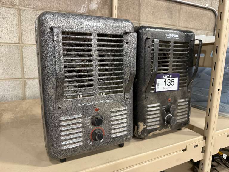 Lot of (2) Shopro Professional Electric Heaters - GD Auctions and ...