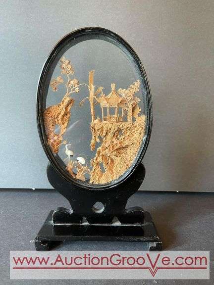 Two beautiful Hand Carved works of art. These enameled wood shadow ...