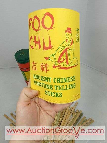 Foo Chu Ancient Chinese Fortune Telling Sticks. Lake Side Toys 1965 ...