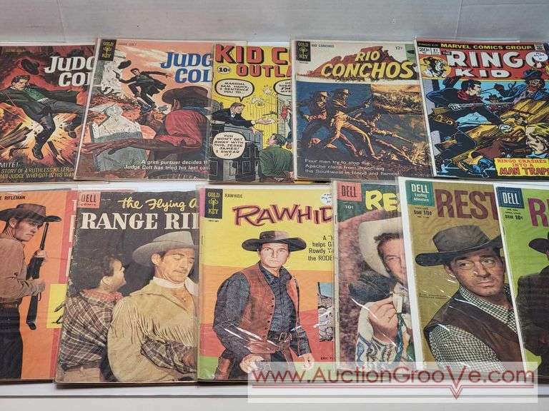TWELVE Miscellaneous Comic Books. 1955 - 1973. Rawhide, Restless Gun ...