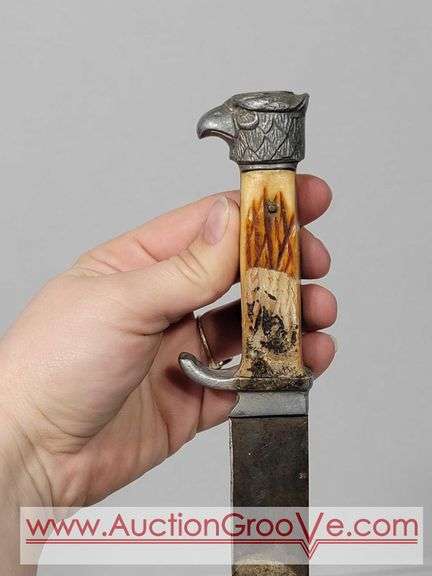 Korium Japan Knife with Eagle Head. 9.5" total. Bb - AuctionGrooVe.com ...