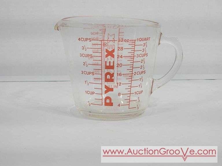 Glass Pyrex 4 Cup,1 Quart, 1000ml. 1 Liter Measuring Cup. K ...