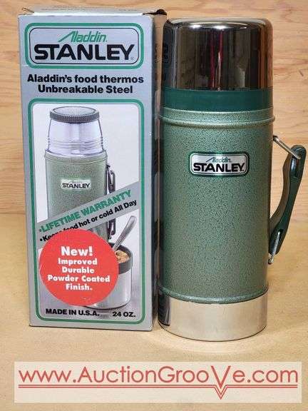 24 oz Aladdin Stanley Insulated Mug. Bb - AuctionGrooVe.com 608-792-2437