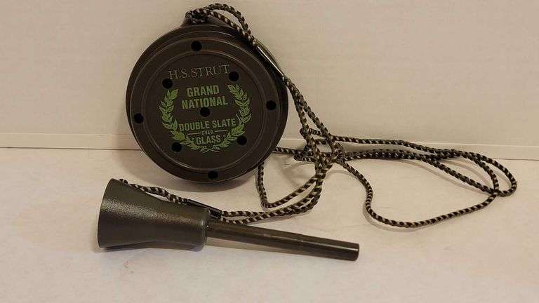 H. S. STRUT Grand National Double Slate with Glass TURKEY CALL. Sounds ...