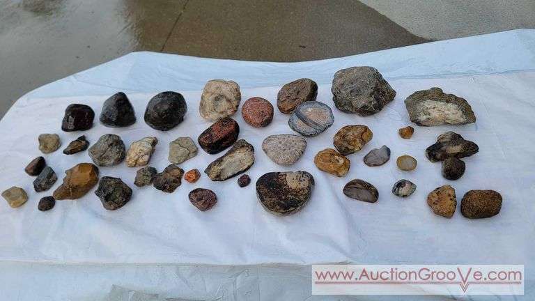 Assortment in a metal bucket. Photos shot with water on rocks. GEM ...