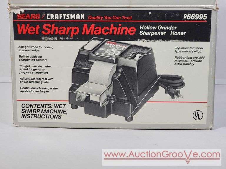 Craftsman Wet Sharp Machine. Hollow Grider Sharpener Honer. Bb ...