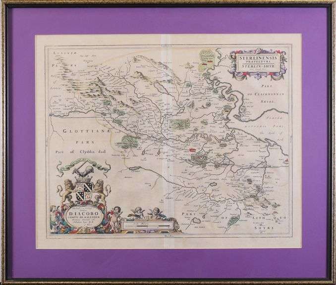 WILLEM BLAEU, ANTIQUE HAND-COLOURED MAP - Hodgins Halls Auction Group
