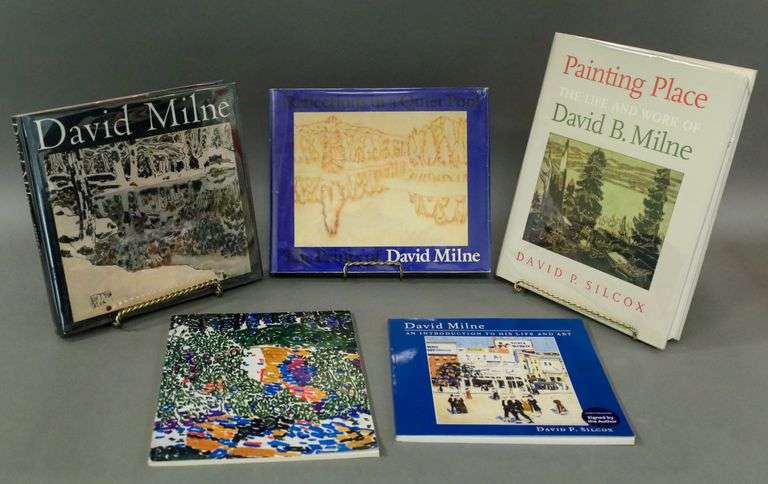 CANADIAN ART BOOKS, DAVID MILNE (5) - Hodgins Halls Auction Group
