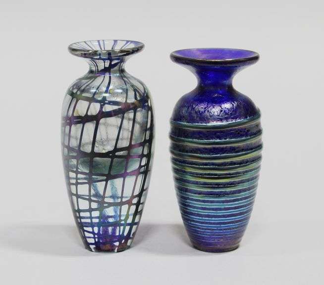 ROBERT HELD ART GLASS VASES (2) - Hodgins Halls Auction Group