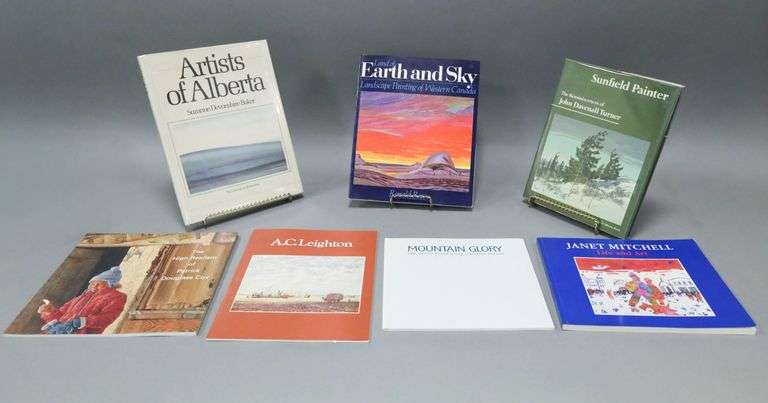 CANADIAN ART BOOKS, ALBERTA ARTISTS (7) - Hodgins Halls Auction Group