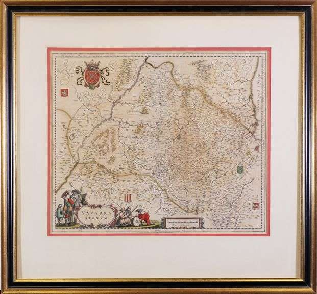 WILLEM BLAEU, ANTIQUE HAND-COLOURED MAP - Hodgins Halls Auction Group