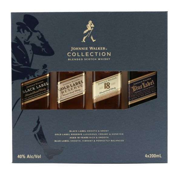 Johnnie Walker 'Family Collection' 4 x 200ml - Hodgins Halls Auction Group